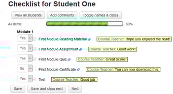 Moodle Plugin Review: The Checklist Module